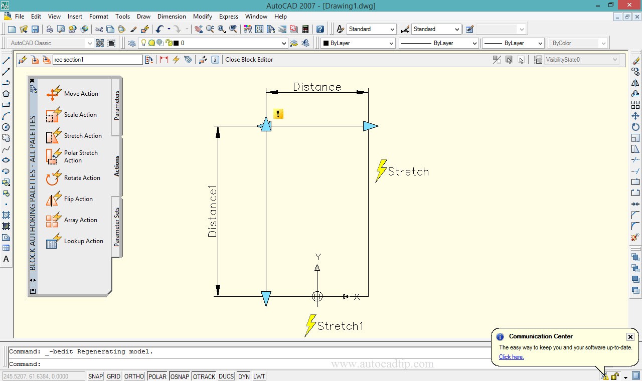 Make Tutorial Rectangular Section Dynamic Block In AutoCAD AutoCAD Tips