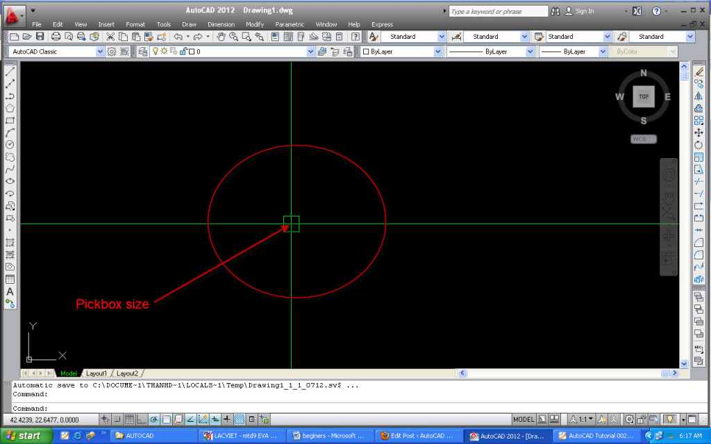 Control Cursor In AutoCAD