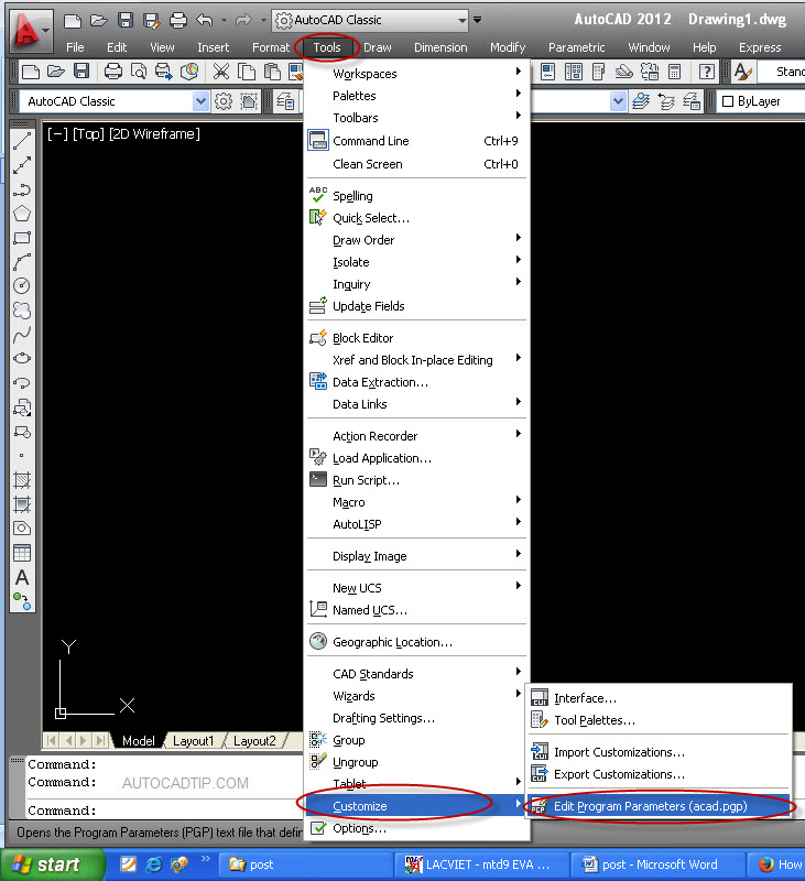 How To Edit Shortcut Command In AutoCAD