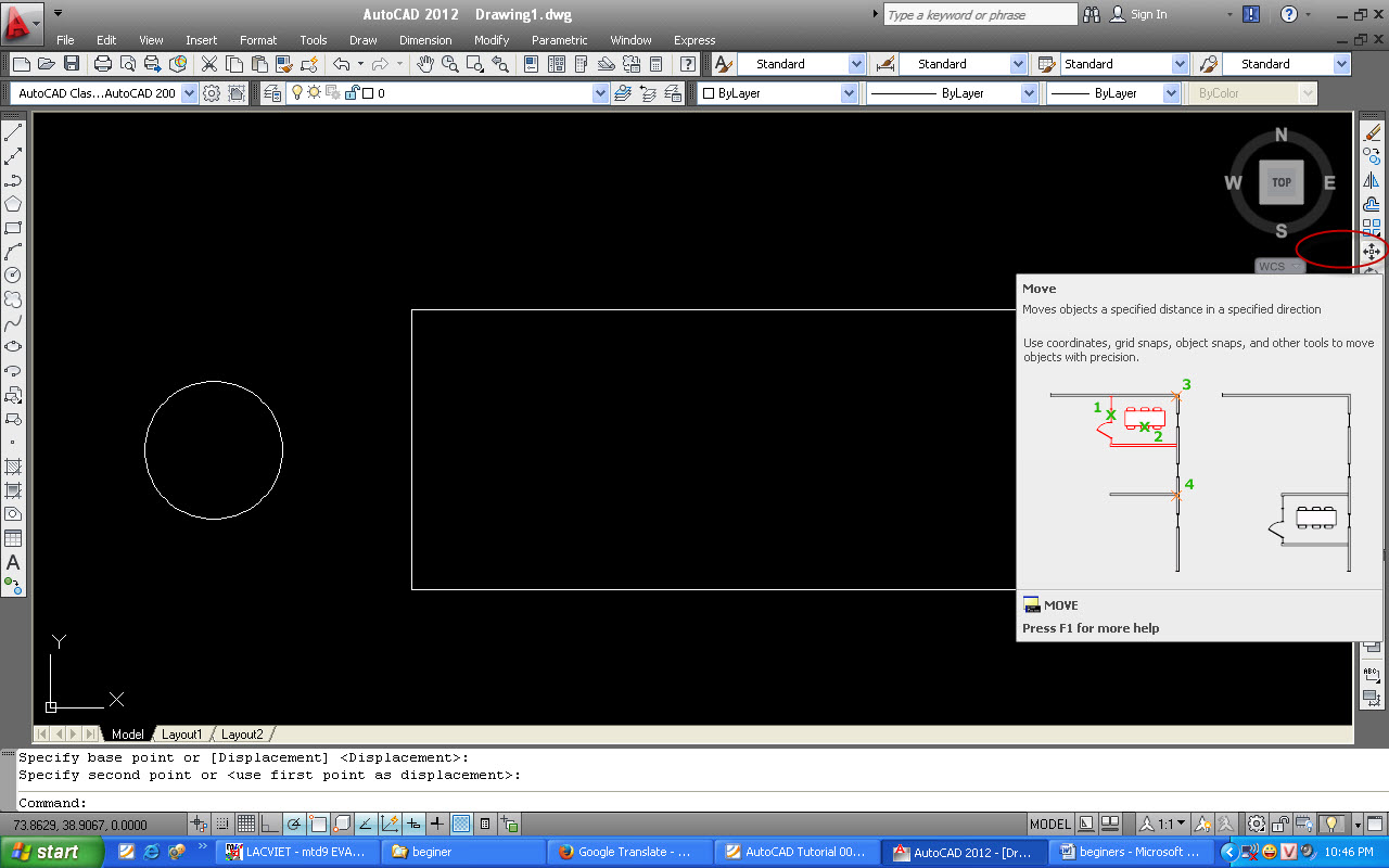 Move Command In AutoCAD AutoCAD Tips