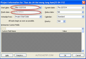 Export tutorial construction progress chart MP to AutoCAD
