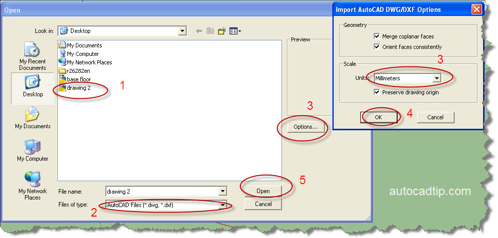 Import Tutorial AutoCAD File Into SketchUp