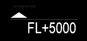 Type 1 level symbol dynamic block in AutoCAD
