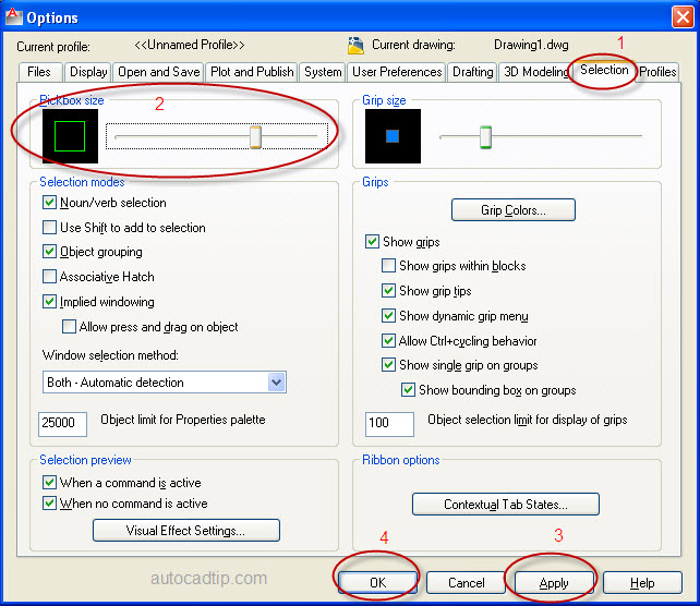 Control Cursor In AutoCAD
