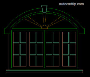 Download door and window blocks library in AutoCAD drawing